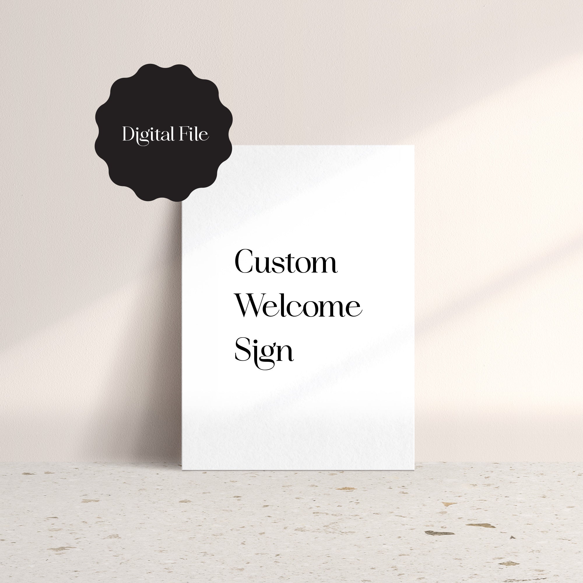 Digital Welcome Sign – Ivory & Ink Weddings