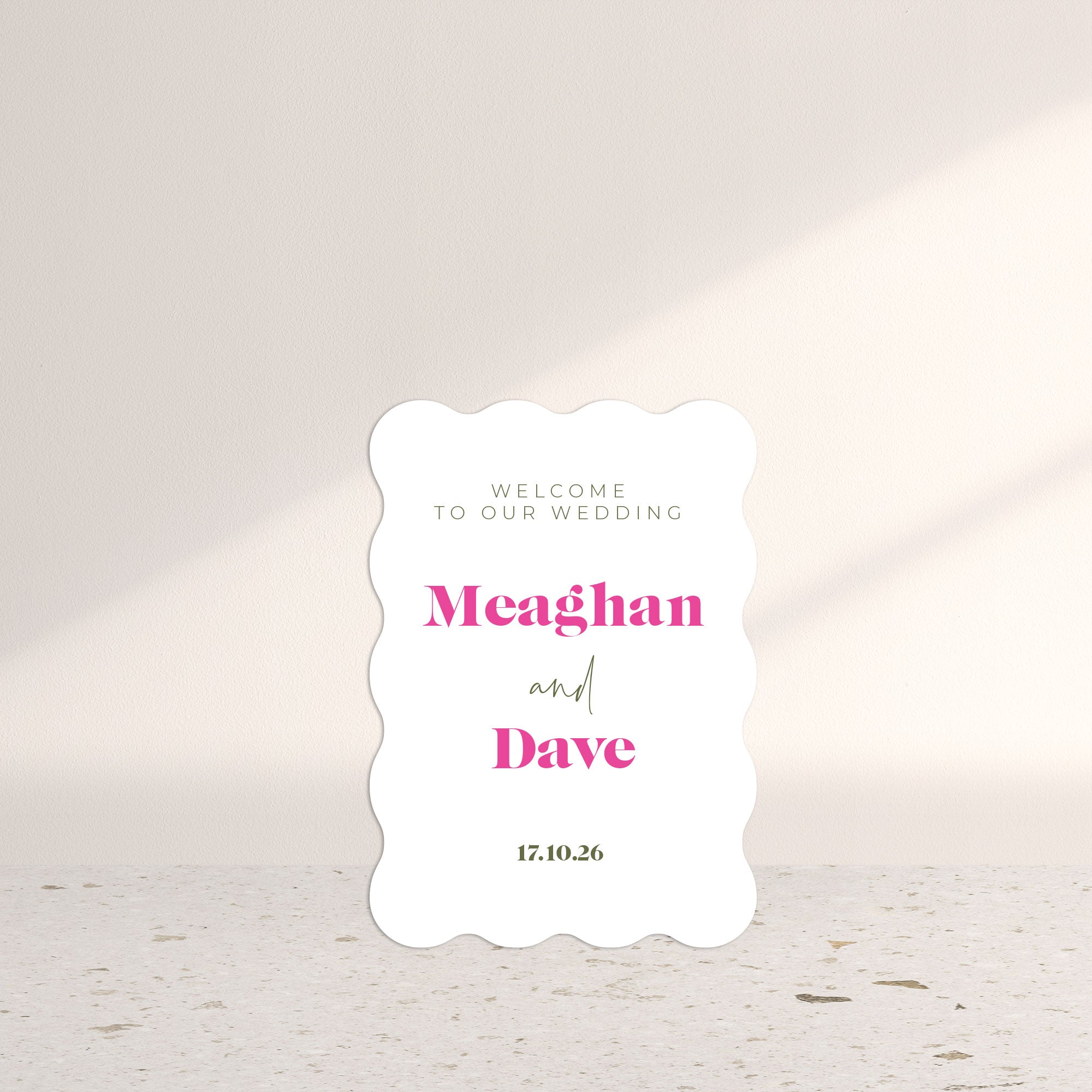 MEAGHAN Welcome Sign – Ivory & Ink Weddings