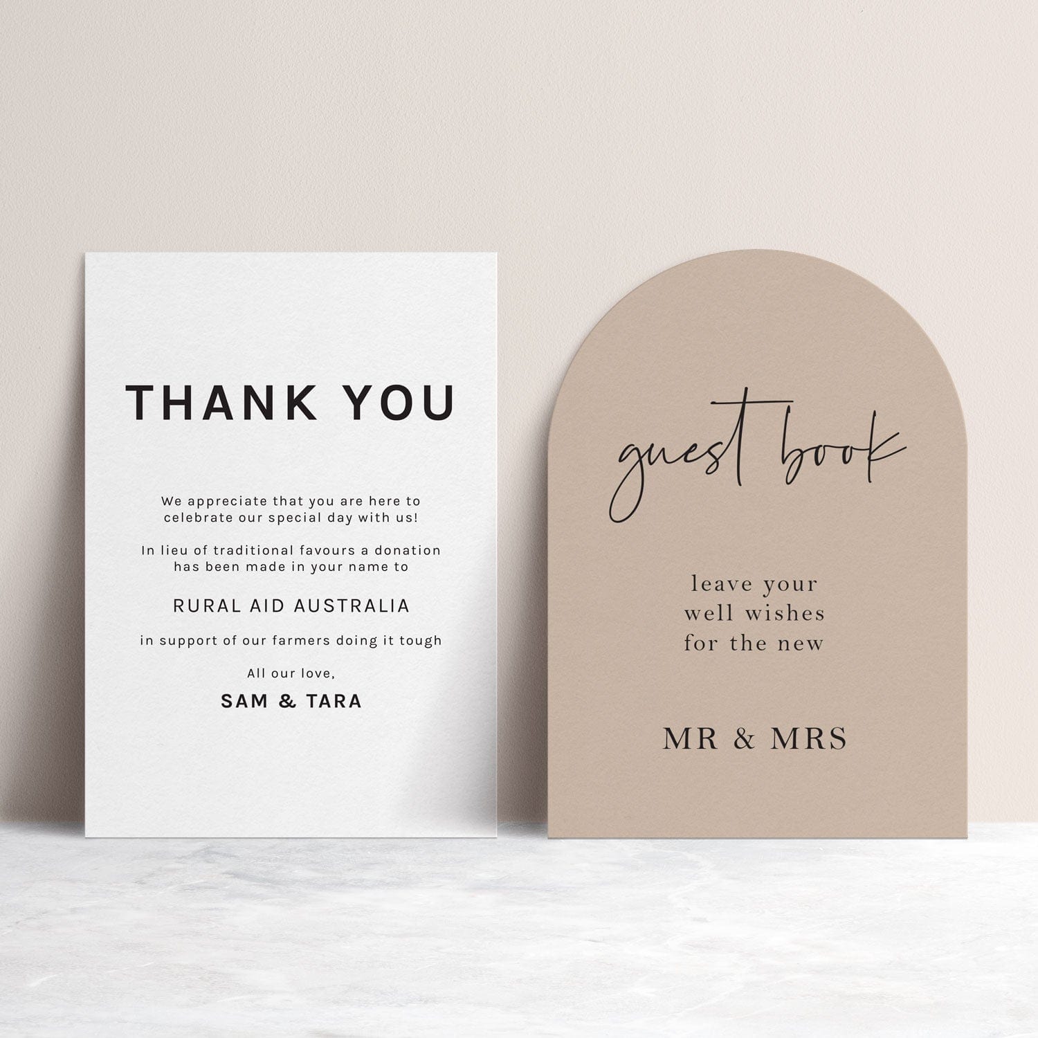 Custom Sign - Card – Ivory & Ink Weddings