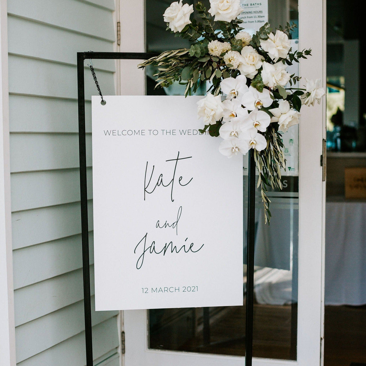 MELISSA Welcome Sign – Ivory & Ink Weddings